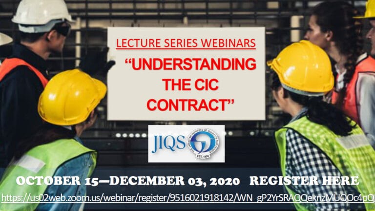 Lecture Series Webinars – Understanding the CIC Standard Form of ...